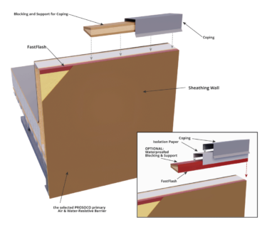 R-Guard Installation Detail- Roof-To-Wall Transition – Parapet Wall ...