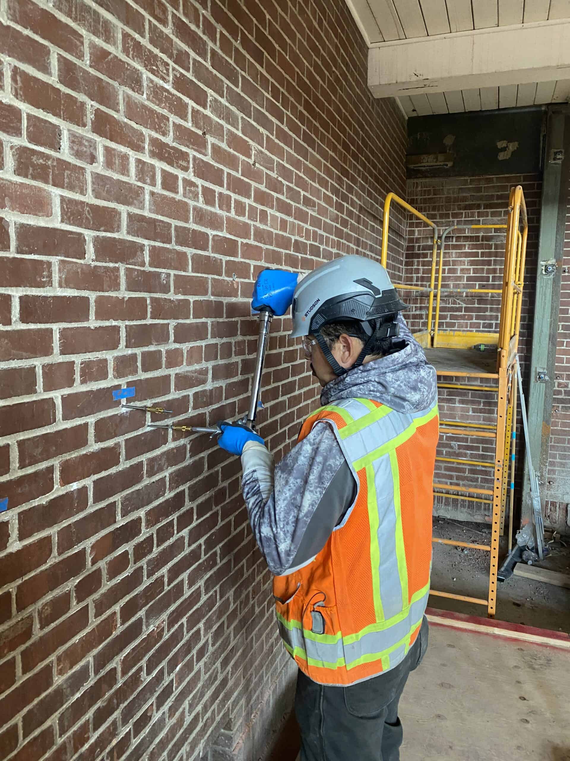 Customized Anchors for Benson High School's Interior Brick Wall: A ...